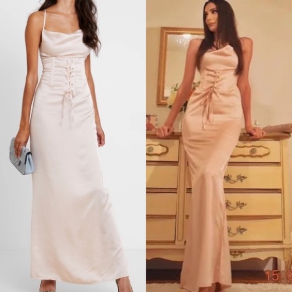 Missguided | Dresses | Missguided Satin Gown | Poshmark